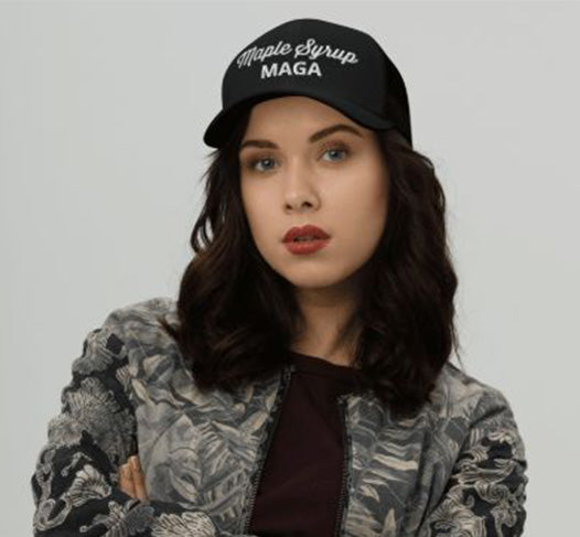 Maple Syrup MAGA (Trump) Baseball Cap. Black – CertiMart Inc.