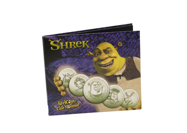 Shrek Reel Coinz RCM Medallion & Sticker Set #35005 2001 – CertiMart Inc.